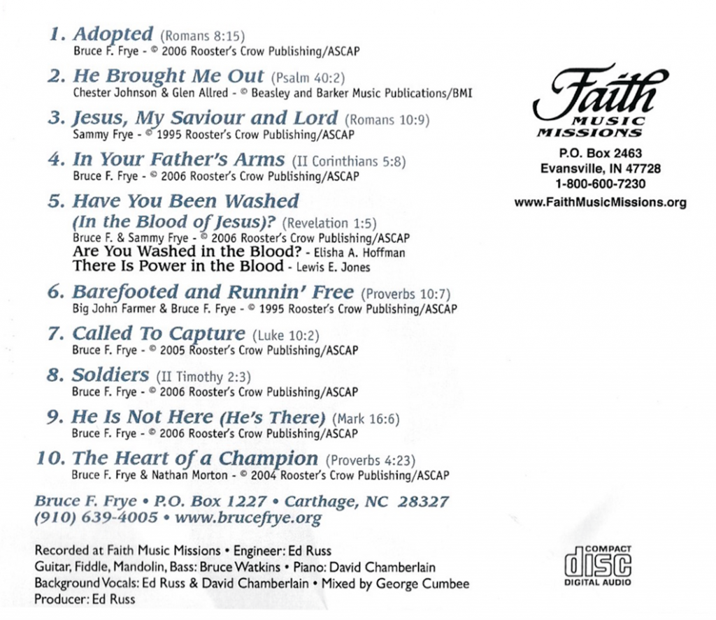 Adopted (Download) - Bruce Frye Ministries - Singer, Songwriter ...